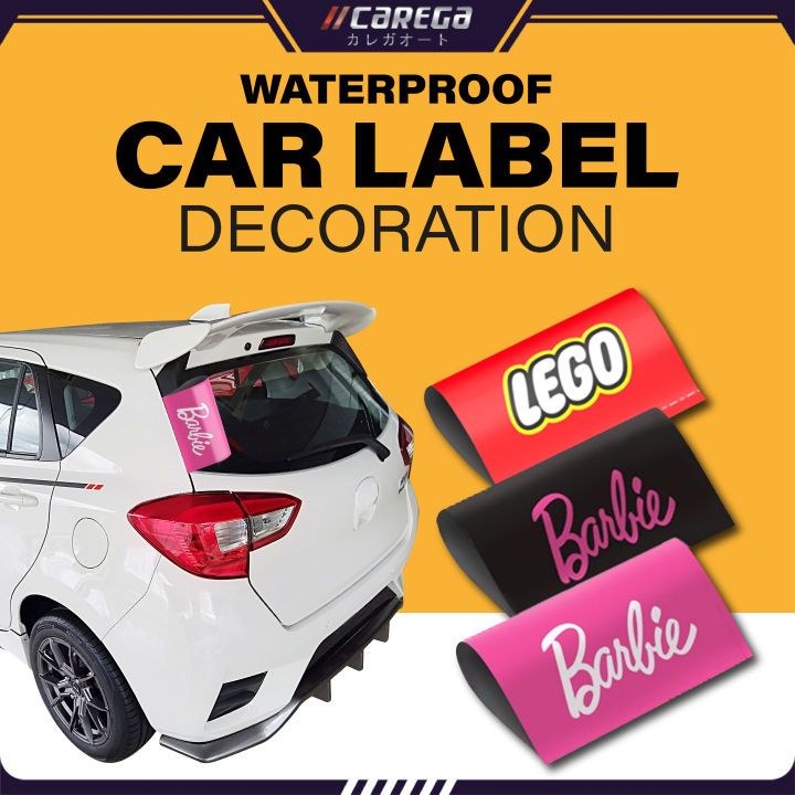 Barbie Car Trunk Door Label Exterior Decoration Label Motorcycle ...