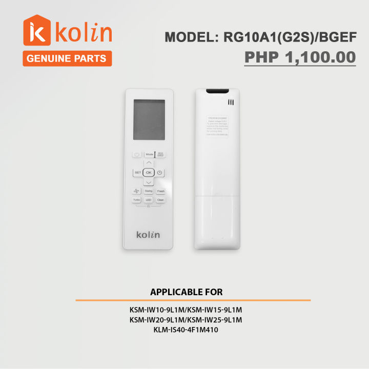 RG10A1(G2S)/BGEF - KOLIN REMOTE CONTROL | Lazada PH