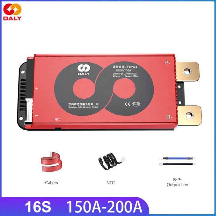 Daly 16S BMS 48V LiFePO4 150A 200A PCB BMS Balance Common Port | Lazada PH