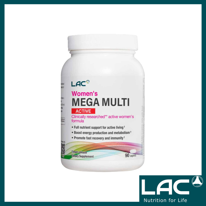 LAC Women's Mega Multi Active 90 Caplets (Best by: February 2027) | Lazada PH