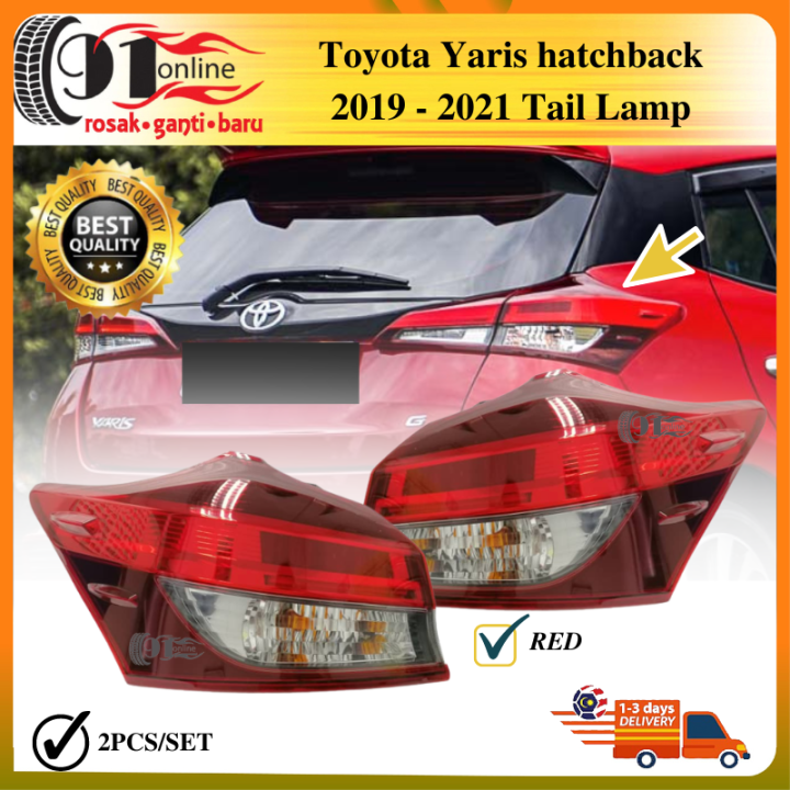 Toyota Yaris hatchback 2019 - 2021 Tail Lamp Rear Light Lampu Belakang ...
