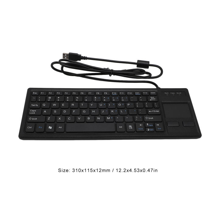 Wired Computer Keyboard Plug and Play Wired HUB Function Support ...