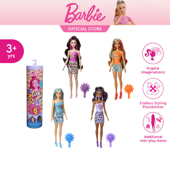 Barbie Color Reveal Rainbow Groovy Series Assortment บาร์บี้คัลเลอร์รี ...