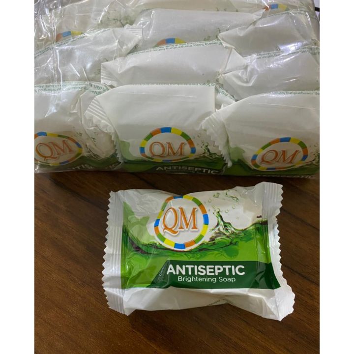 (5 PCS) Sabun QM Antiseptic Brightening Original - Sabun Pencerah Wajah ...