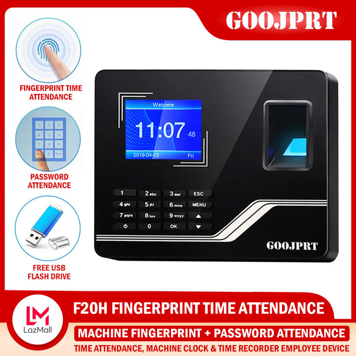 Goojprt F20h Fingerprint Access Control Time Attendance Machine Biometric Fingerprint