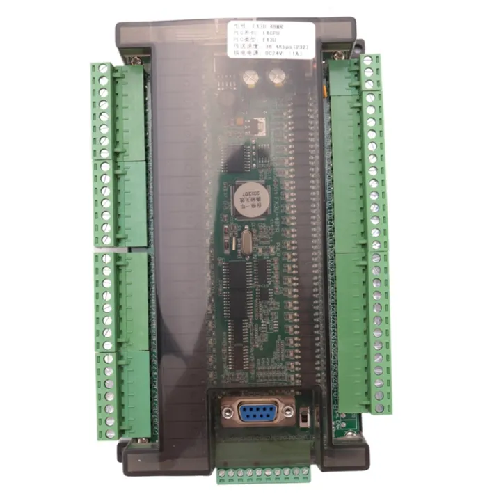 Fx3u 48mr Rs485 Real Time Clock 24 Input 24 Relay Output 6 Analog Input 2 Analog Output Plc