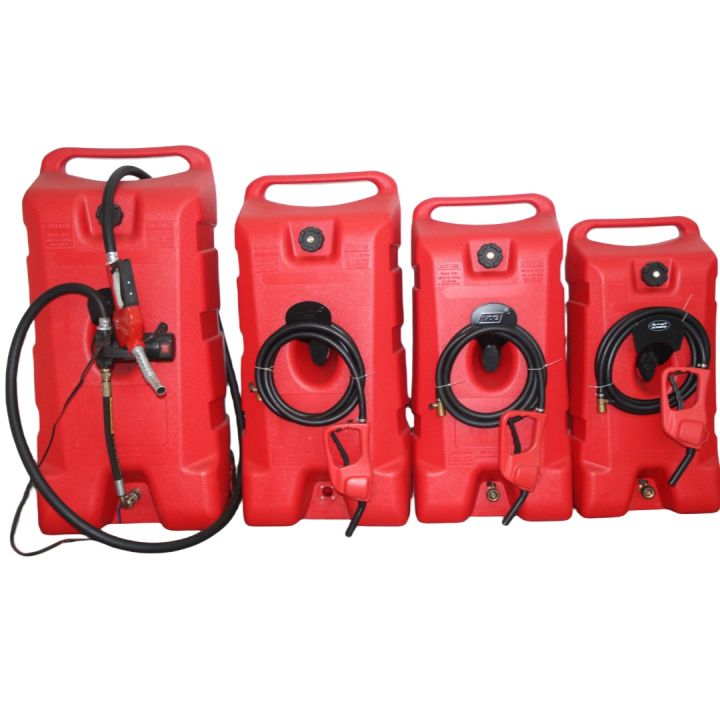 53L 14 Gallon Portable Fuel Tank Gas Tank with Filler Handle and 10 ...