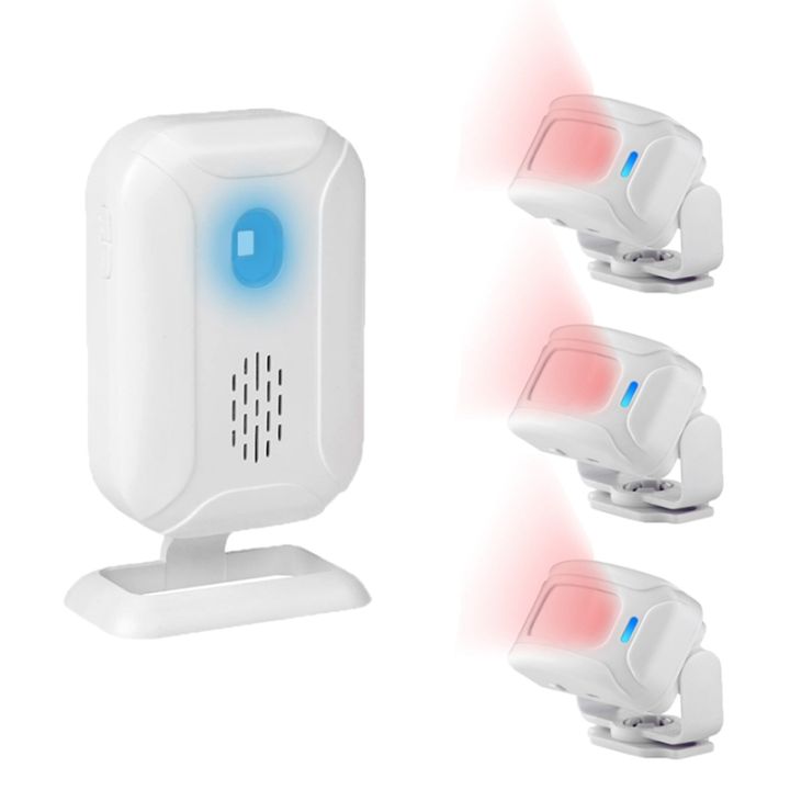 Wireless Home Security Infrared PIR Motion Sensor Detector Alarm Bell Entry Alert System Shop ...
