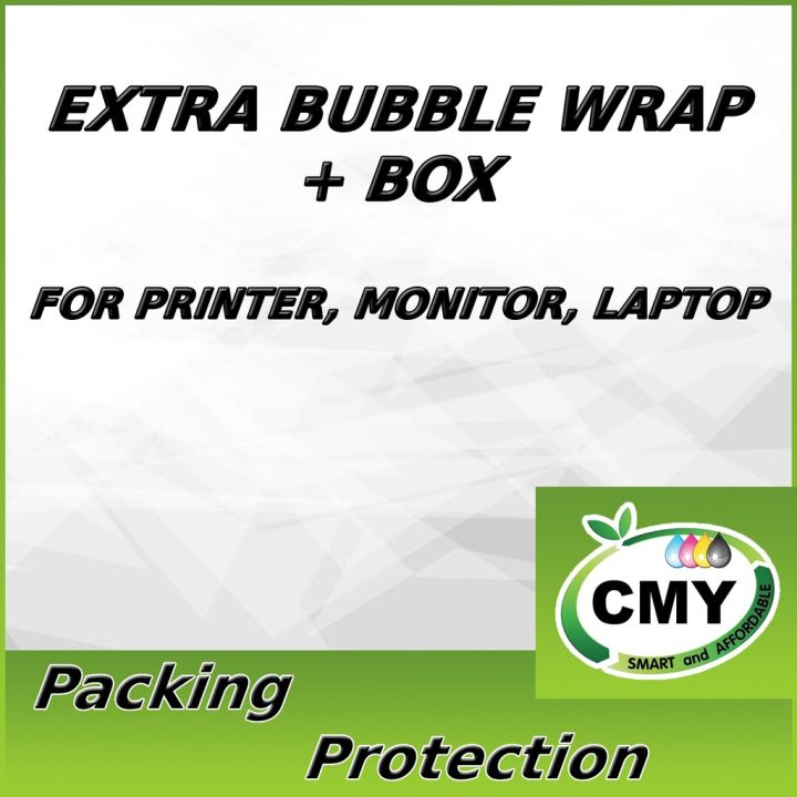 Extra Protection - Packing More Bubble Wrap + Box for Printer, Monitor ...
