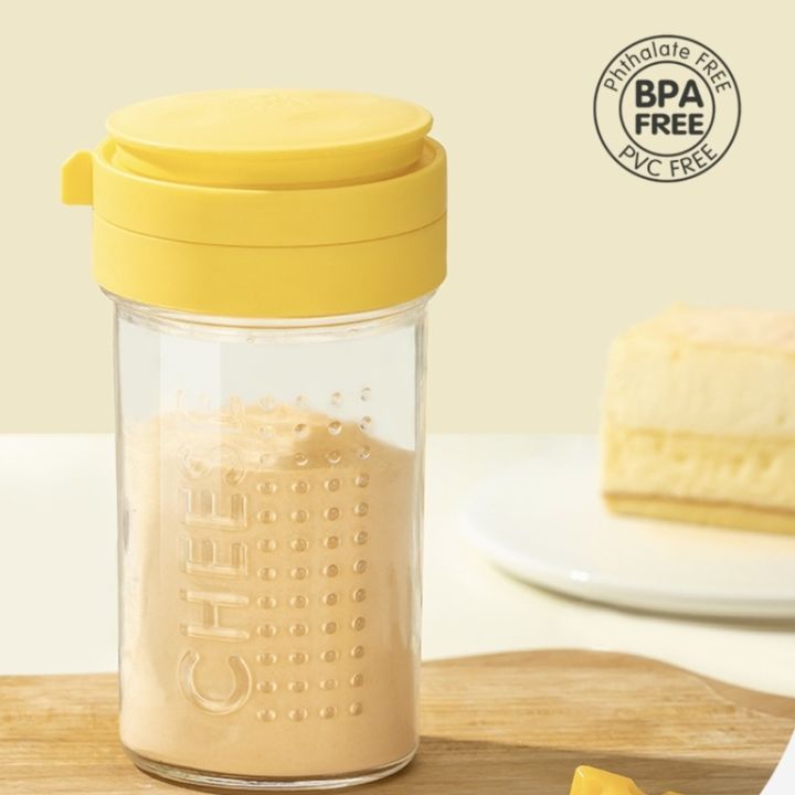 380mL Cheese Powder Baking Powder Sugar Powder Dispenser Seasoning Jar ...