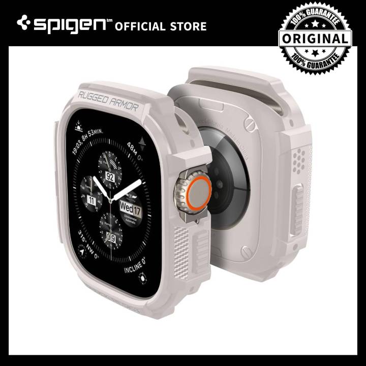 Spigen Apple Watch Ultra 2/1 (49mm) Case Rugged Armor Dune Beige ...