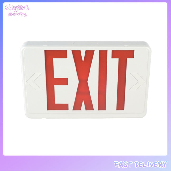 elegantstunning 3W LED Exit Sign Bulit-in Li-ion Battery 3.7V 2500mAh ...
