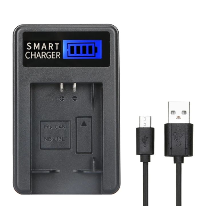 Phổ máy quay USB Bộ sạc pin với LCD chỉ số cho 13L G5X G7X G7X Mark G9X ...