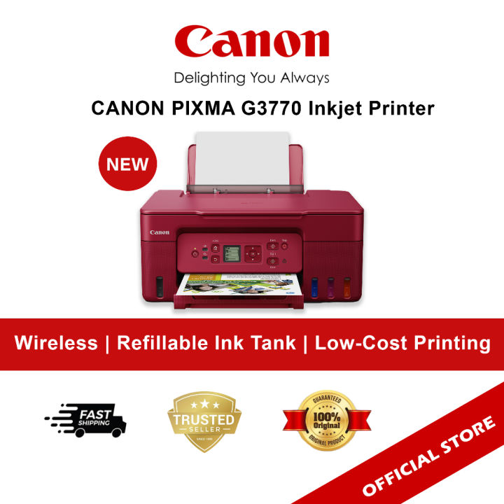 Canon PIXMA G3770 Inkjet Printer | Lazada PH