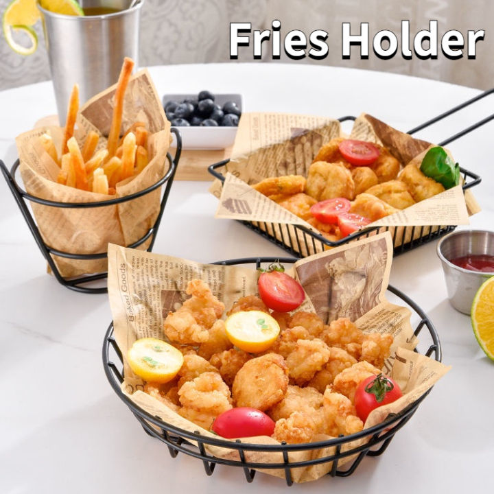 Sizzling French Fries Kitchen Frying Tray Holder Food Basket Storage ...