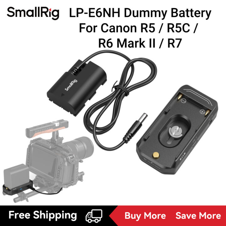 SmallRig NP-F Battery Adapter Mount Plate with LP-E6NH Dummy Battery ...