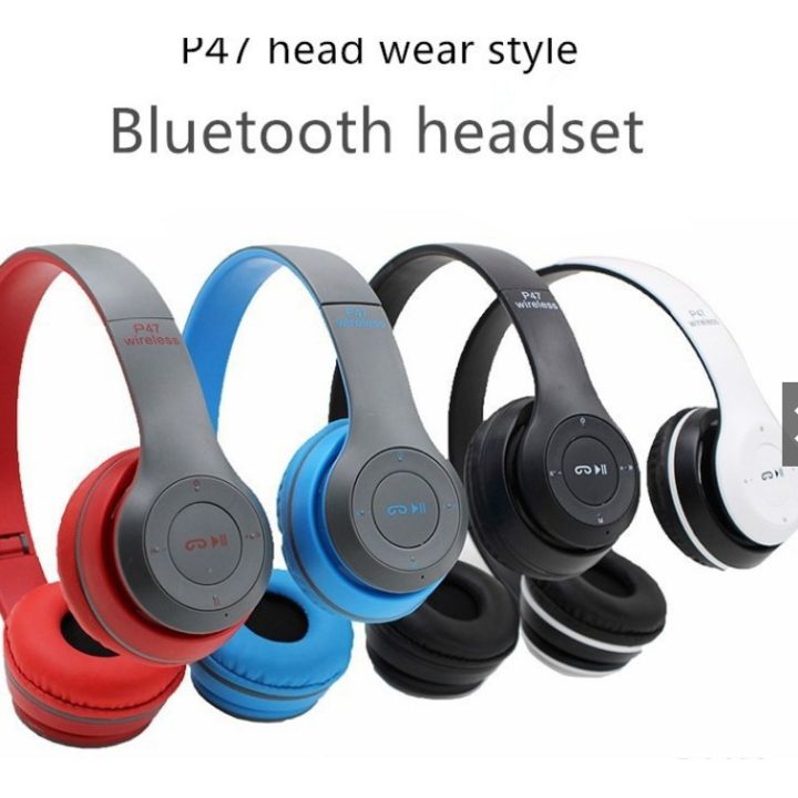 P47 Wireless Bluetooth On-Ear Headphone Headset Bluetooth Headphone ...