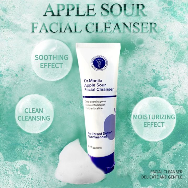 Hotjiaojin78881 Dr.Manila Apple Sour Facial Cleanser | Lazada PH