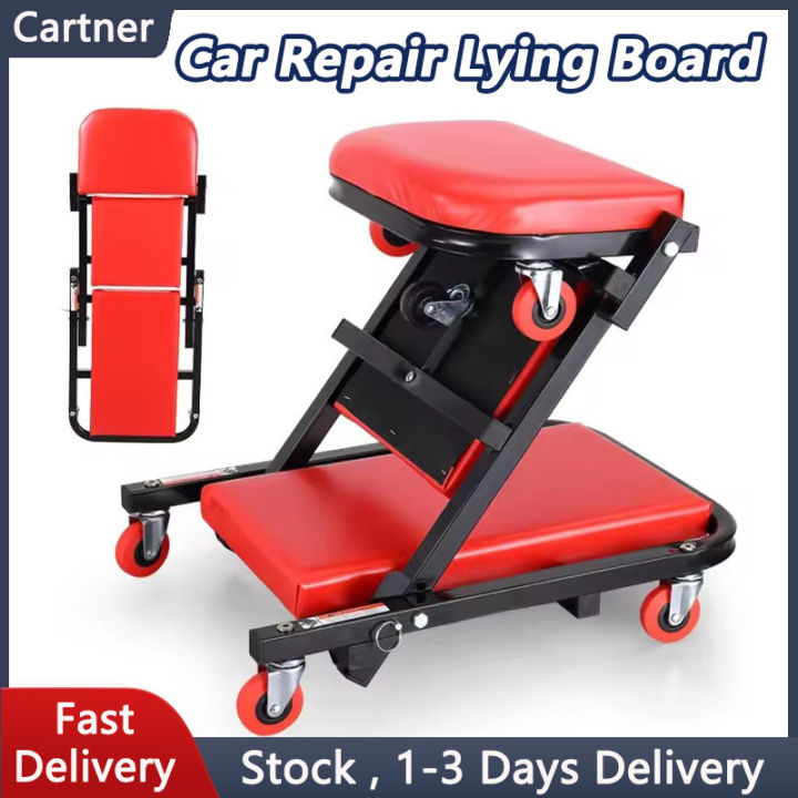 Car Repair Lying Board Mechanic Creeper Heavy Duty Foldable Car Creepe ...