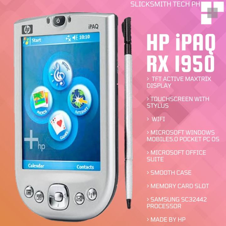 HP iPAQ RX1950 Pocket PC Windows Mobile OS | Rare Vintage Phone | Lazada PH