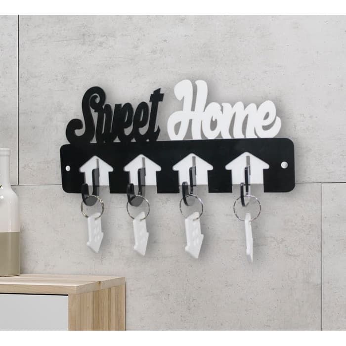 Rak Gantungan Kunci Set Sama Gantungan Motif SWEETHOME 840 / Hiasan ...