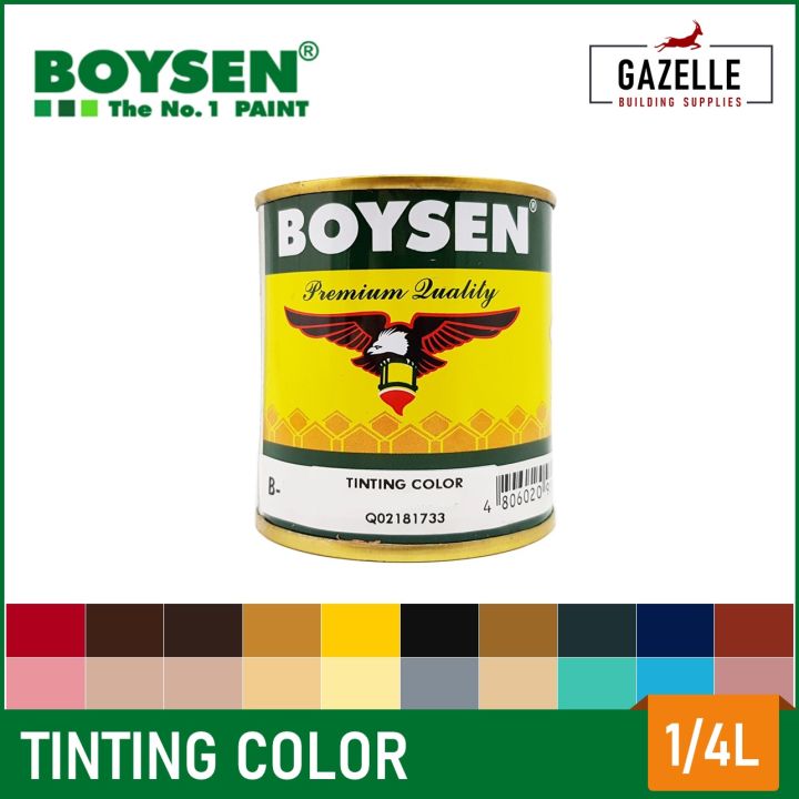 Boysen Tinting Color for Enamel - 1/4L ( 10 Colors Available) | Lazada PH