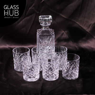 GLASS HUB (LYNX)ชุดแก้วและขวดวิสกี้เหลี่ยม 3003 ลาย FGTY - ขวดวิสกี้ ...