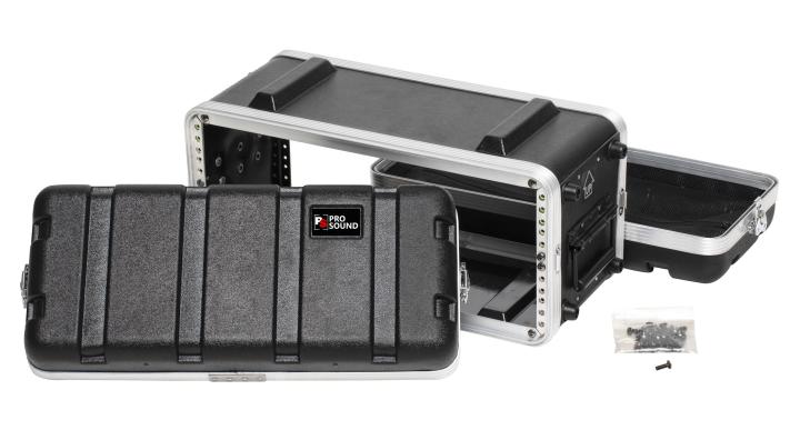 ABS-4US ABS 4U Short Flight Case Equipment Case For Wireless Mic and ...