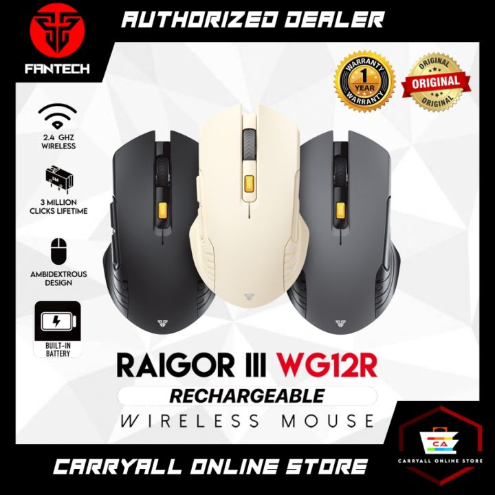 Fantech Raigor III WG12R Rechargeable 2.4 GHZ Wireless Mouse ...