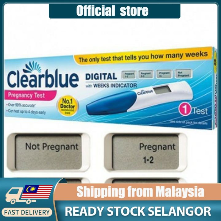 ClearBlue Digital UPT / Easy Pregnancy Test TesPek Hamil (Early ...