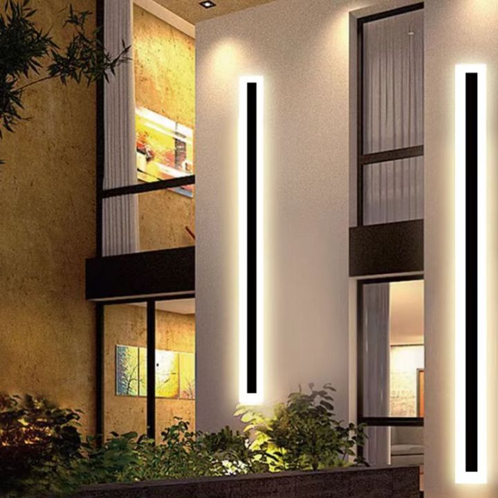 Waterproof outdoor wall lamp LED Long wall lamp IP65 Aluminum Light ...