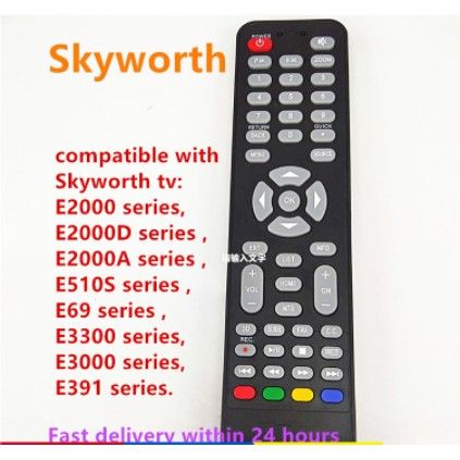 Universal Skyworth Smart TV Remote for Skyworth TV which Used for E2000 ...