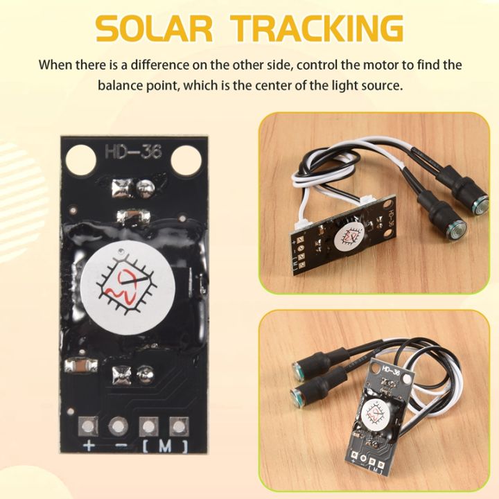 (PMNC) Dc 5 -5.5V Single Axis Track Sensor Solar Energy Panel Tracking ...