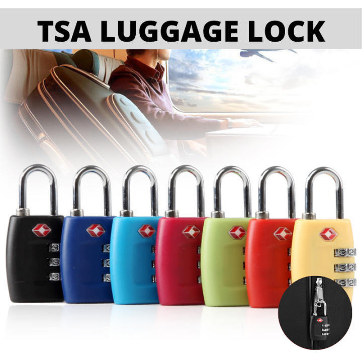 TSA Customs Smart Combination Lock Luggage Bag Overseas Travel Zipper ...