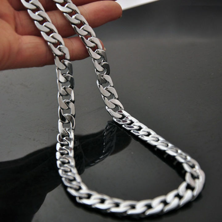 HZP Titanium Steel Necklace men Simple and Generous Twisted Chain ...