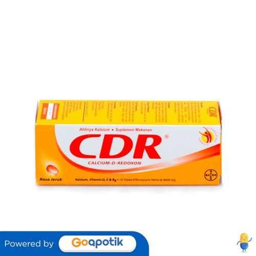 CDR EFFERVESCENT RASA JERUK TUBE 10 TABLET | Lazada Indonesia