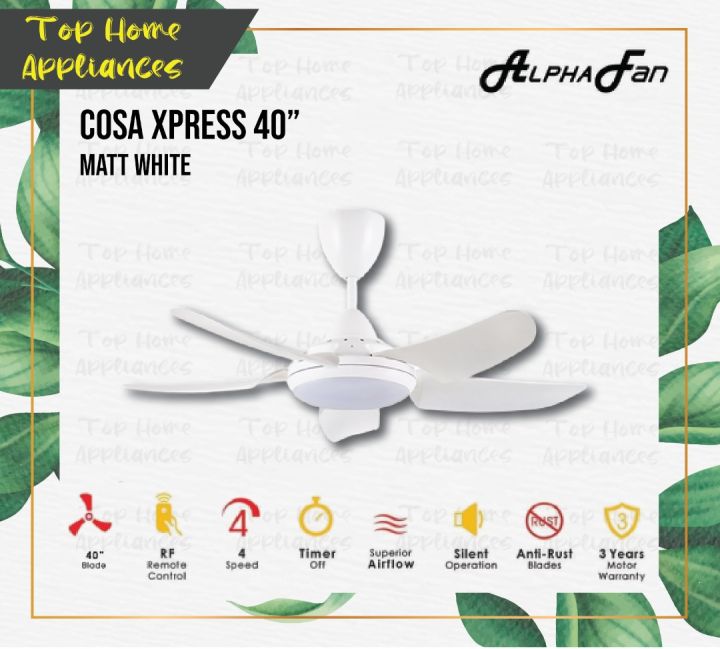 CEILING FAN ALPHA COSA XPRESS (40 inch) WITH 4 SPEEDS REMOTE CONTROL ...