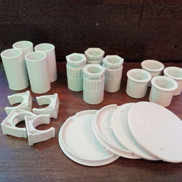 20mm 25mm pvc conduit accessories (socket clip saddle female adapter ...