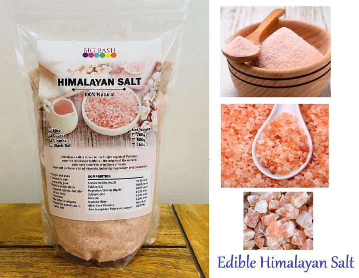 Edible Himalayan Pink Salt 500g Fine Coarse Chunk | Lazada PH