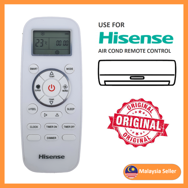 Hisense Original Air Cond Aircond Air Conditioner Remote Control | Lazada