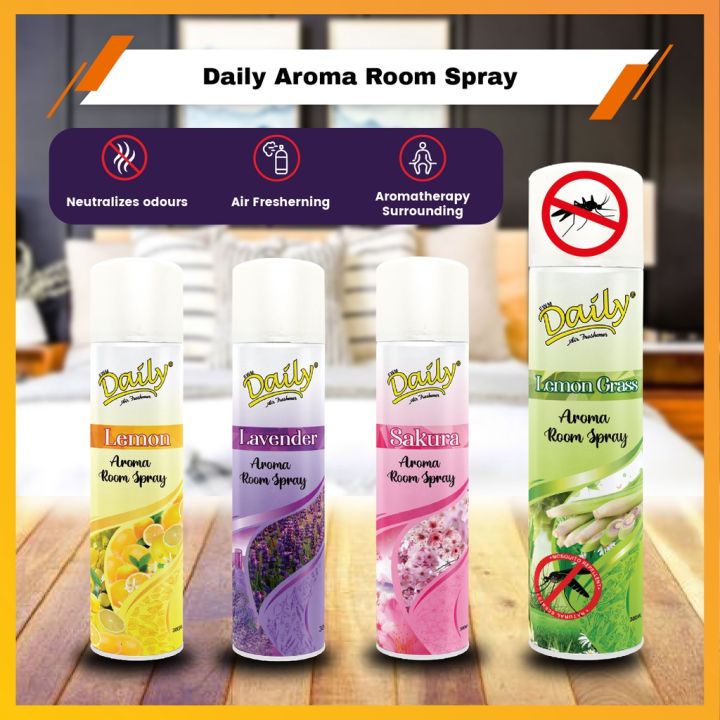100% Original Daily Aroma Room Freshener Spray 300ml Ready Stock | Lazada