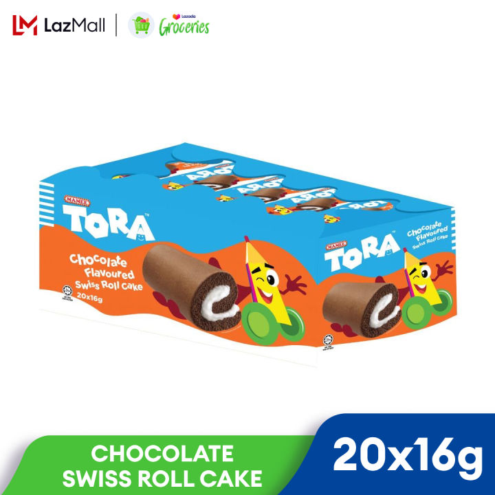 MAMEE TORA SWISS ROLL OUTER BOX-CHOCOLATE 20X16G | Lazada