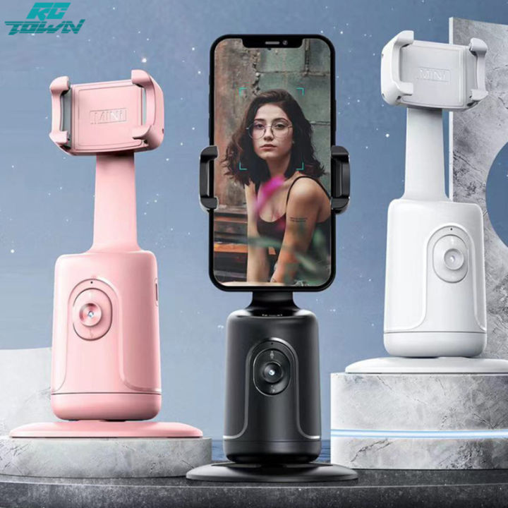 Gimbal Stabilizer, Auto Face Tracking Phone Holder, Desktop AI Automatic Tracking Gimbal Stand ...