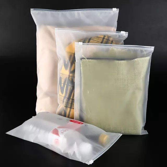Frosted Matte Zip lock Bag Packaging for Clothing Business Food Storage ...
