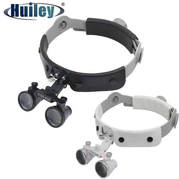 Hands Free Dental Binocular Magnifier Optical Glass Lens 3.5X 2.5X ...