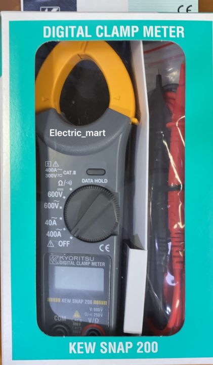 "รุ่นยอดนิยม"DIGITAL CLAMP METER คลิปแอมป์ KEW SNAP 200 วัดค่าทางไฟฟ้า ...