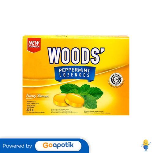 Woods Peppermint Lozenges Rasa Honey Lemon Box 15 Sachet | Lazada Indonesia