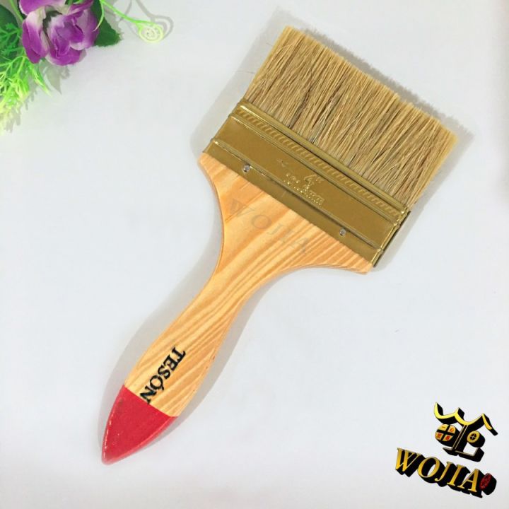 Kuas Cat Tembok 4 inch / Kuas Cat Tembok Gagang Kayu Plastic WOJIA ...