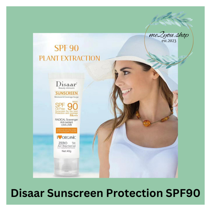 Disaar Facial Sunscreen Cream SPF 90 PA+ Moisturizing Skin Protect Sunblock | Lazada PH