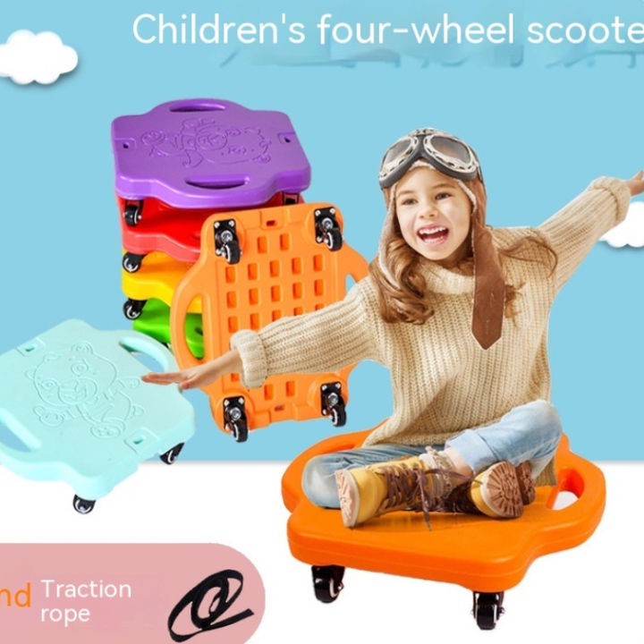 Indoor Scooter Board with Safety Handles Occupational Physical Therapy ...